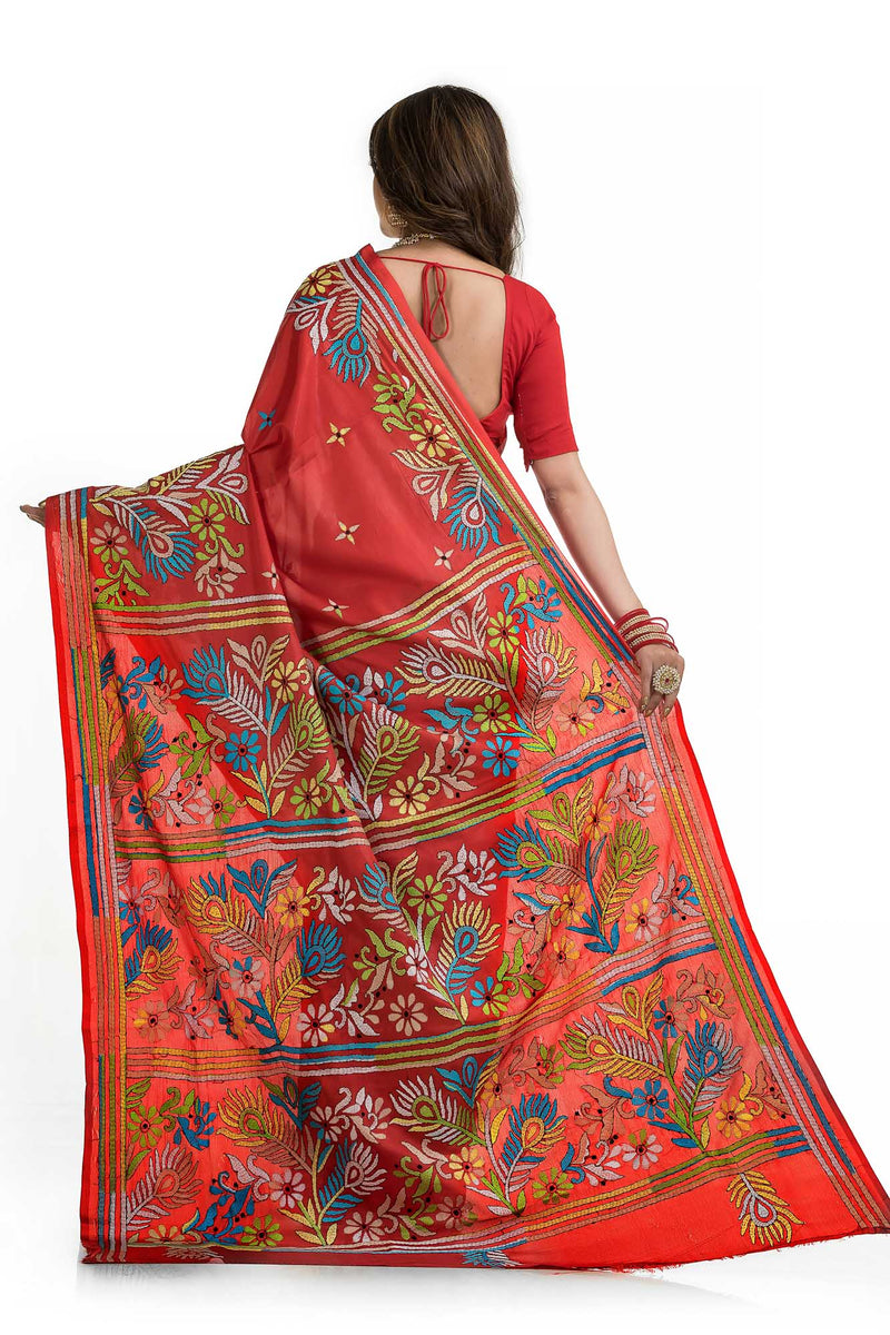 Multi Colour Hand Thread Work Saree online – banglarsare