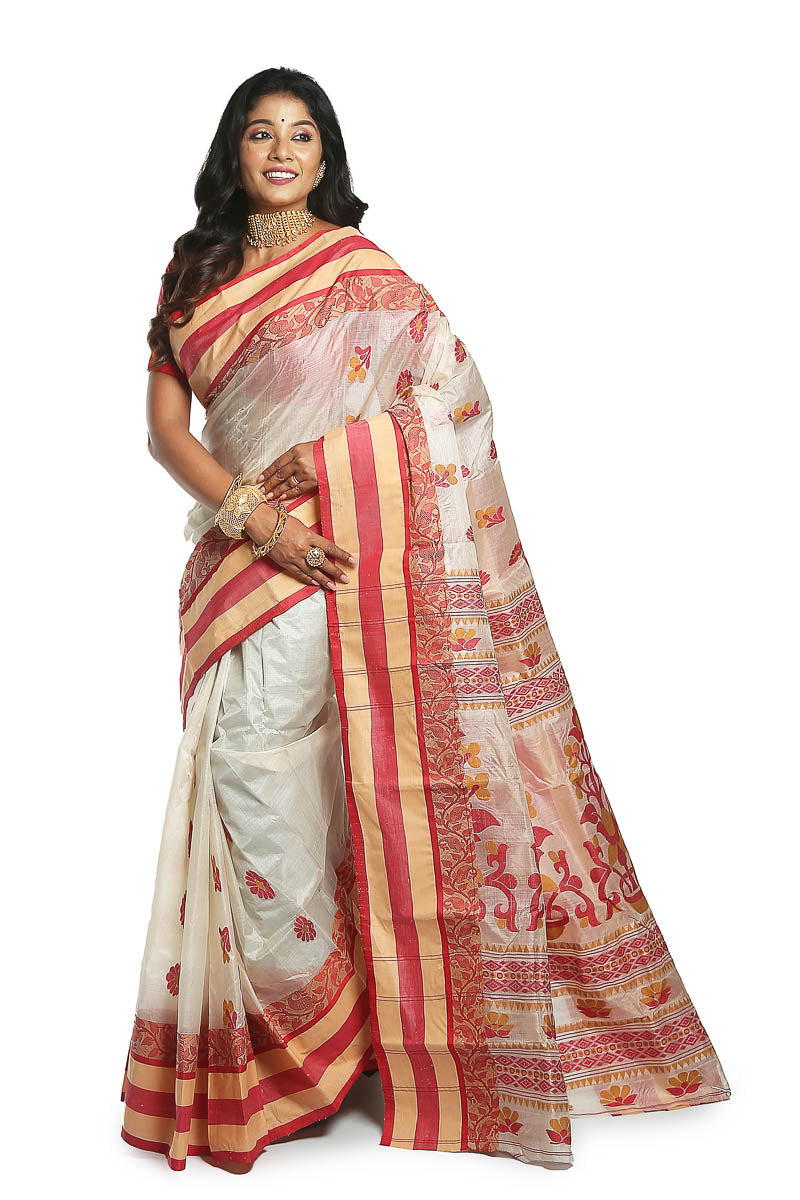 Ethnic Traditional Bengali Silk Sari for Festivals – banglarsare