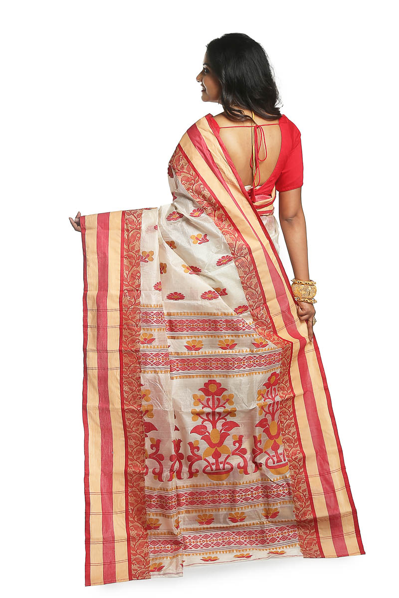 Ethnic Traditional Bengali Silk Sari for Festivals – banglarsare